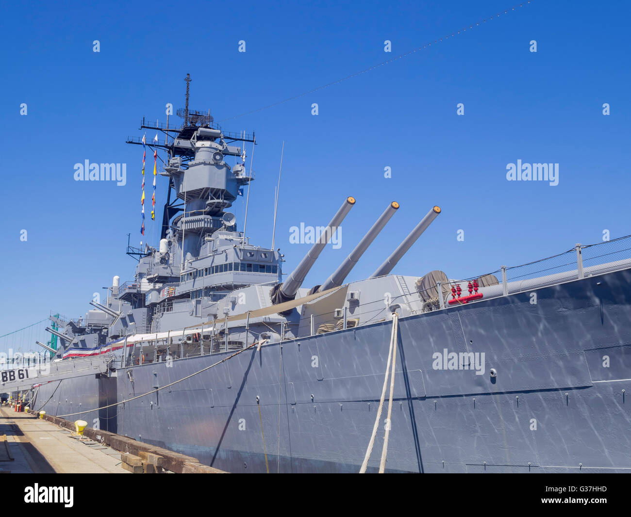 The battleship iowa museum los angeles hi-res stock photography and ...
