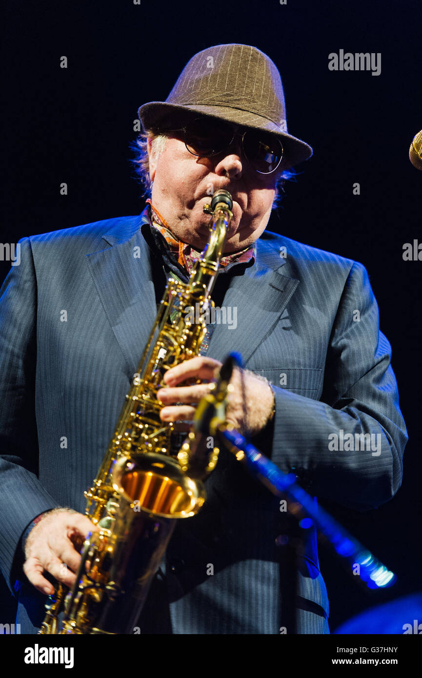 Van Morrison performing at the Wales Millennium Centre in Cardiff ...