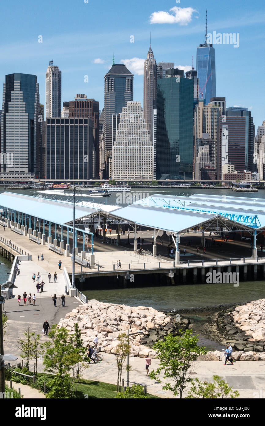 View from Brooklyn Heights Promenade, NYC, USA Stock Photo - Alamy