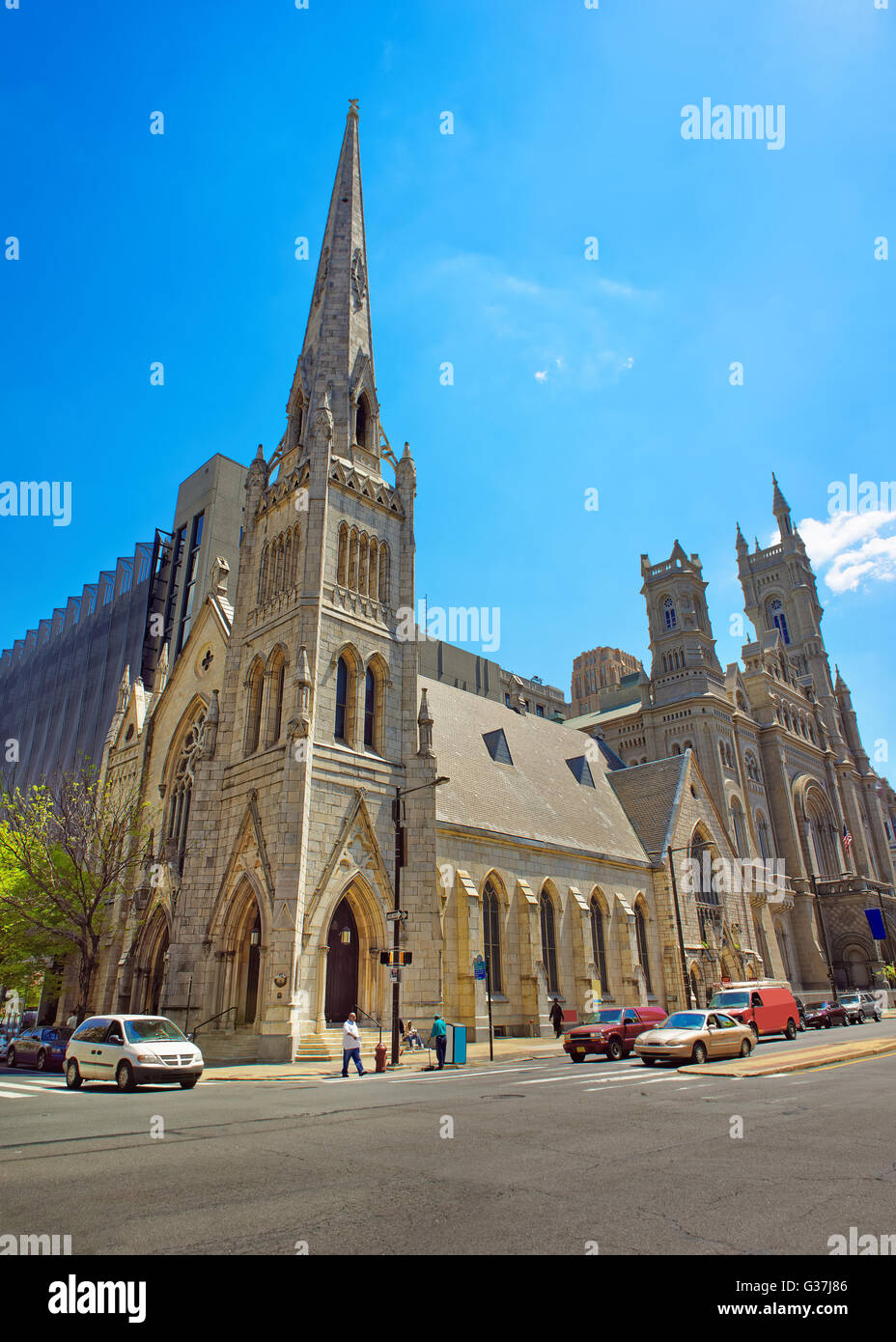 Masonic Temple and street in the Old City of Philadelphia, in ...