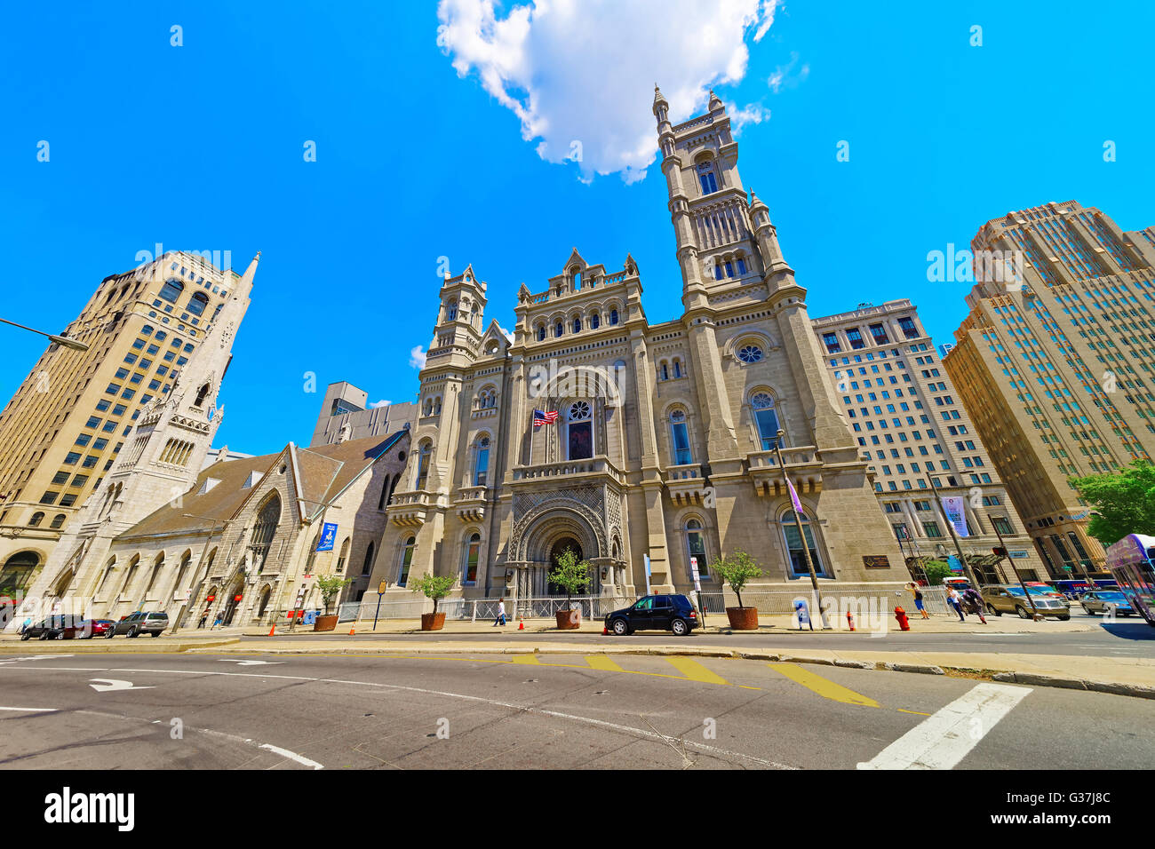 Pennsylvania philadelphia historic masonic temple hi-res stock ...