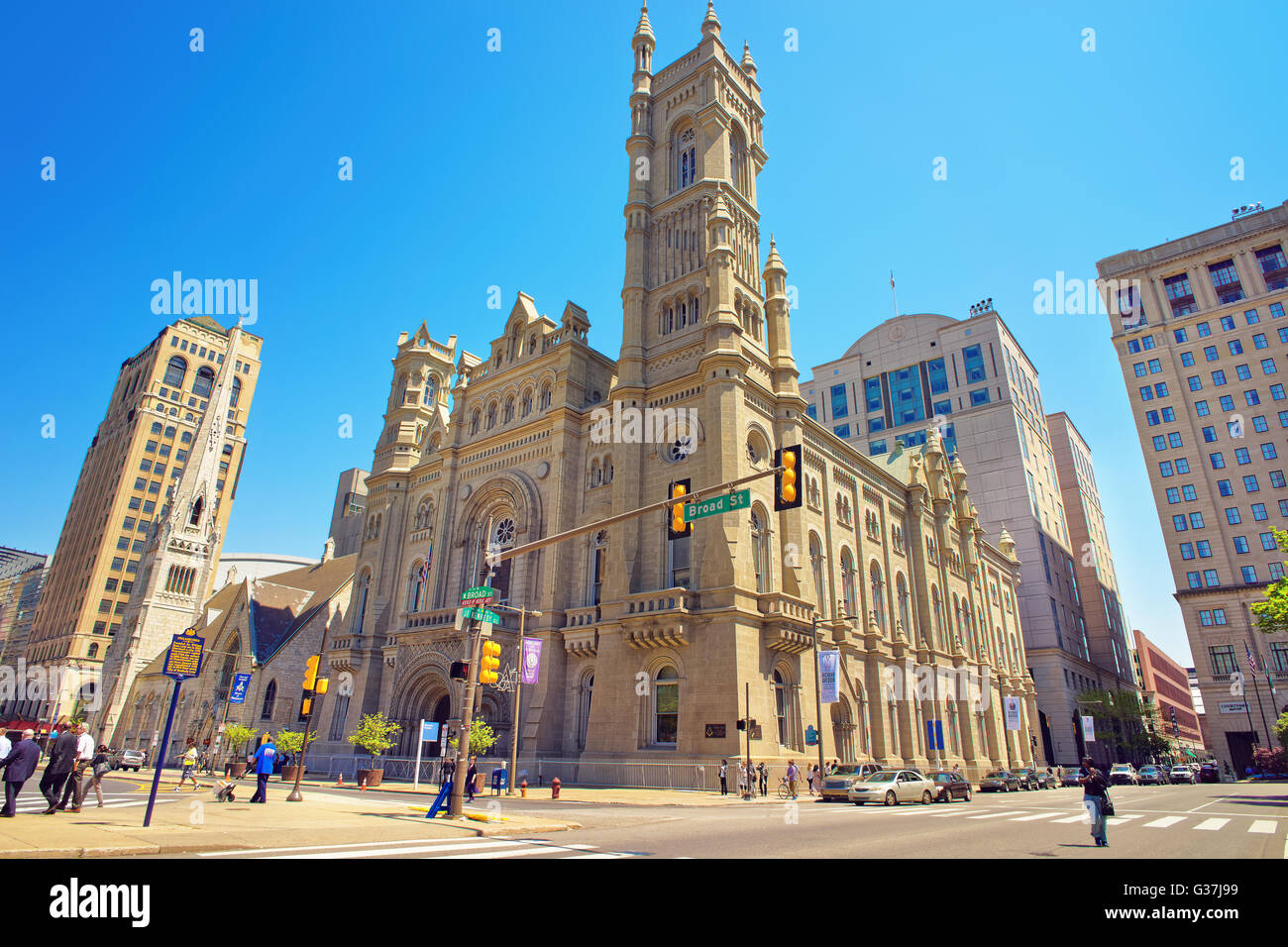 Pennsylvania philadelphia historic masonic temple hi-res stock ...
