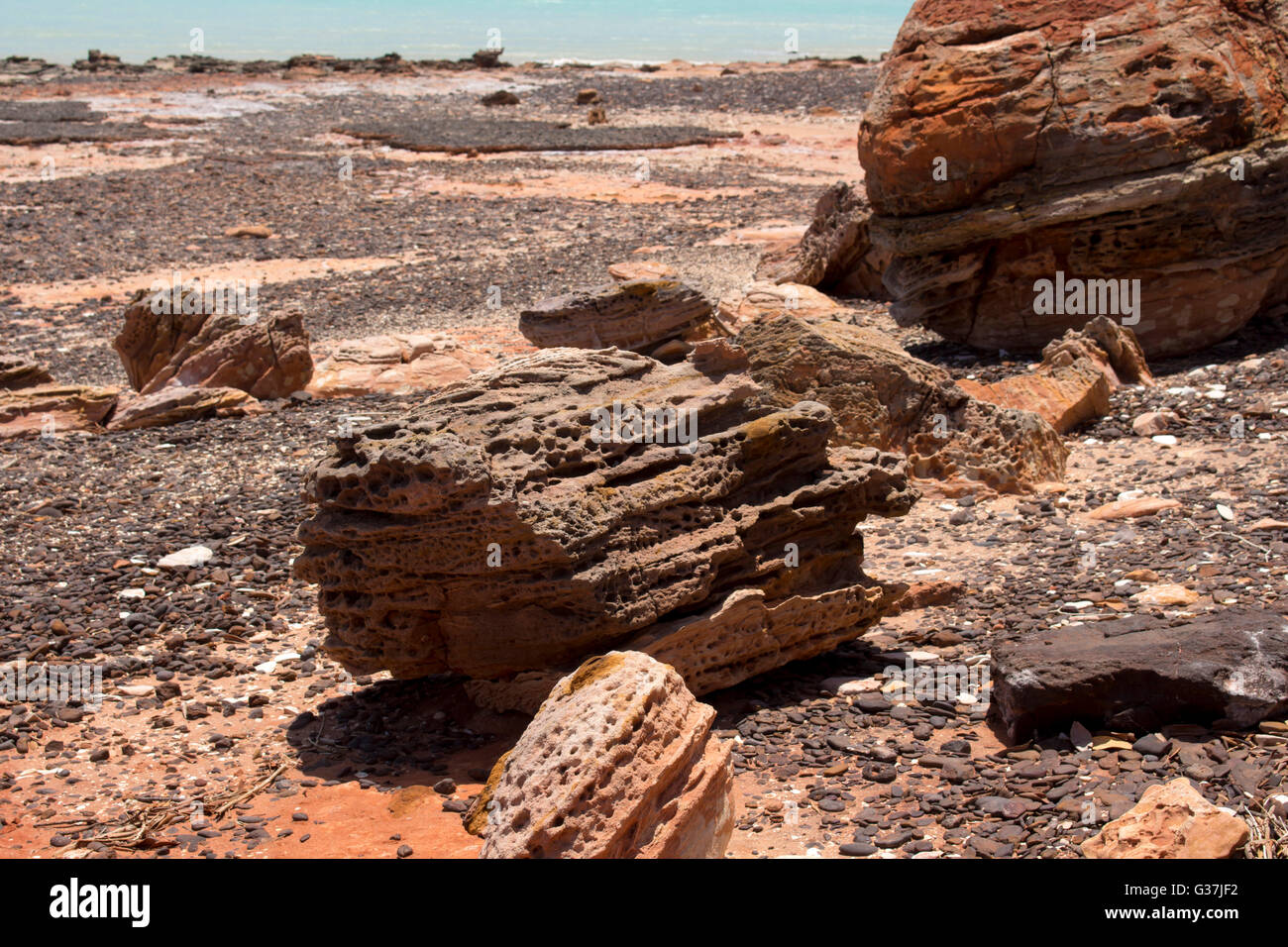 Roebuck Bay in Broome ,North Western Australia , comprised of inter ...
