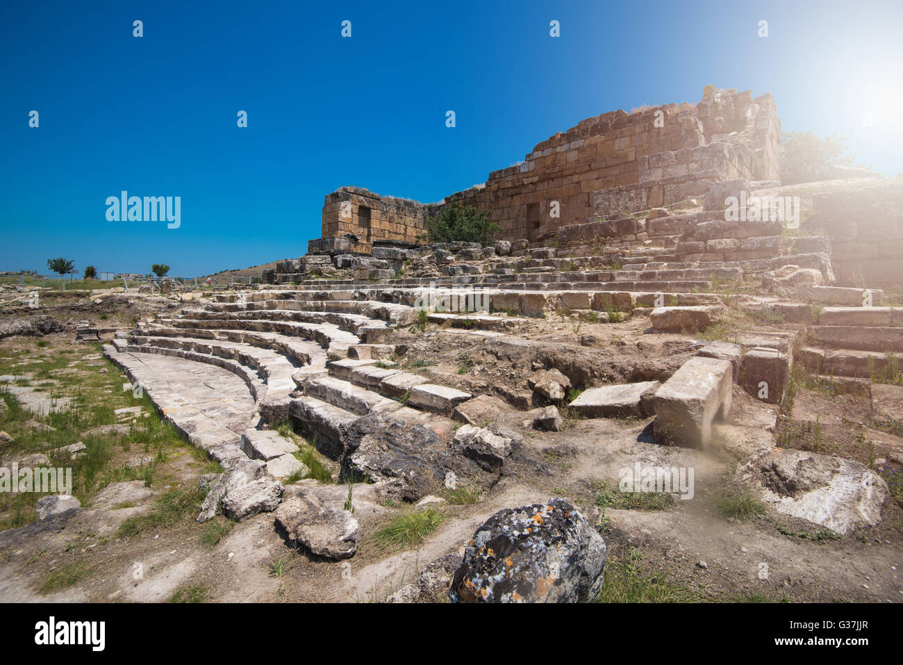photo of ancient city Hierapolis Stock Photo - Alamy