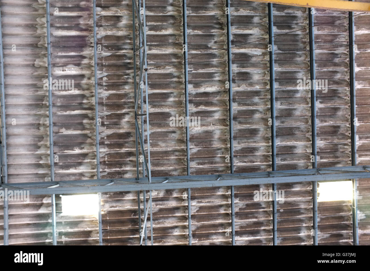 View inside tile roof Stock Photo - Alamy