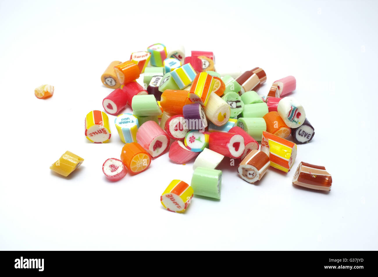 Colorful assorted candies Stock Photo - Alamy