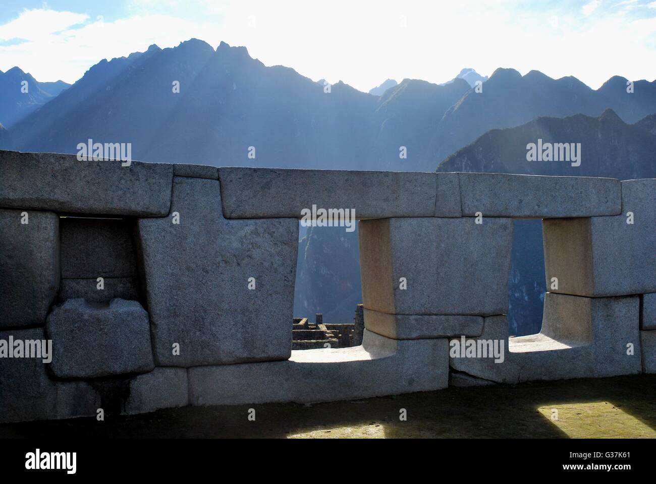 Machu Picchu windows Stock Photo - Alamy