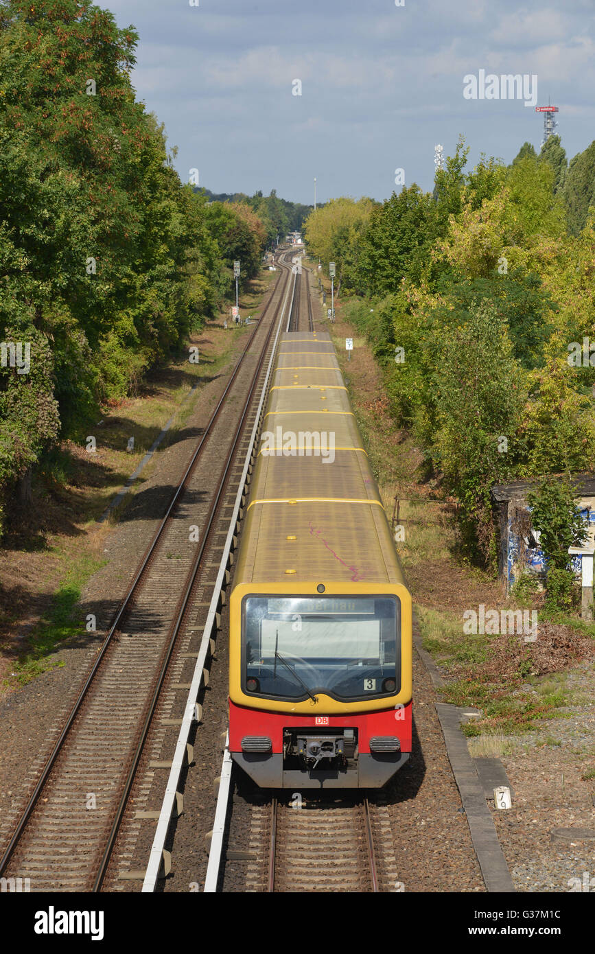 S2 S-Bahn, Lankwitzer Strasse, Mariendorf, Berlin, Deutschland Stock ...