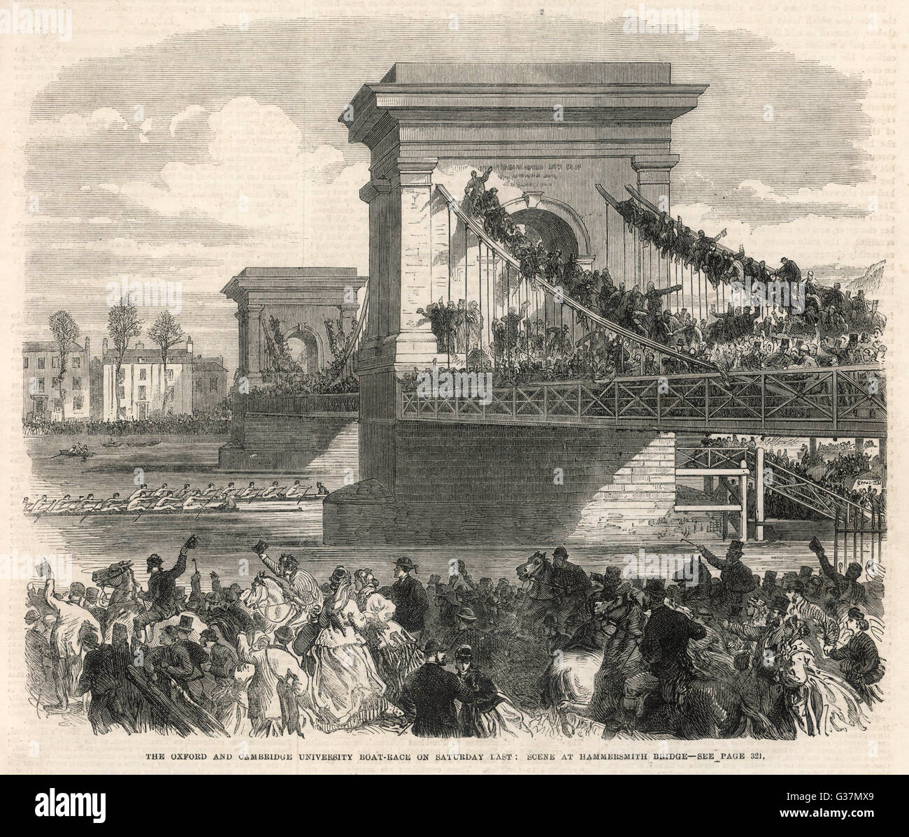 OXFORD V CAMBRIDGE 1866 Stock Photo - Alamy