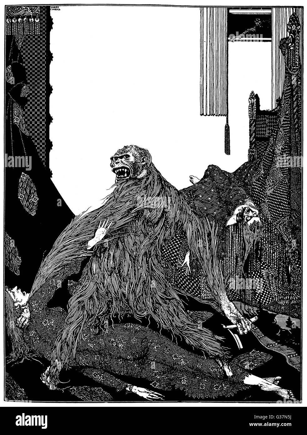 Poe the murders in the rue morgue hi-res stock photography and images ...