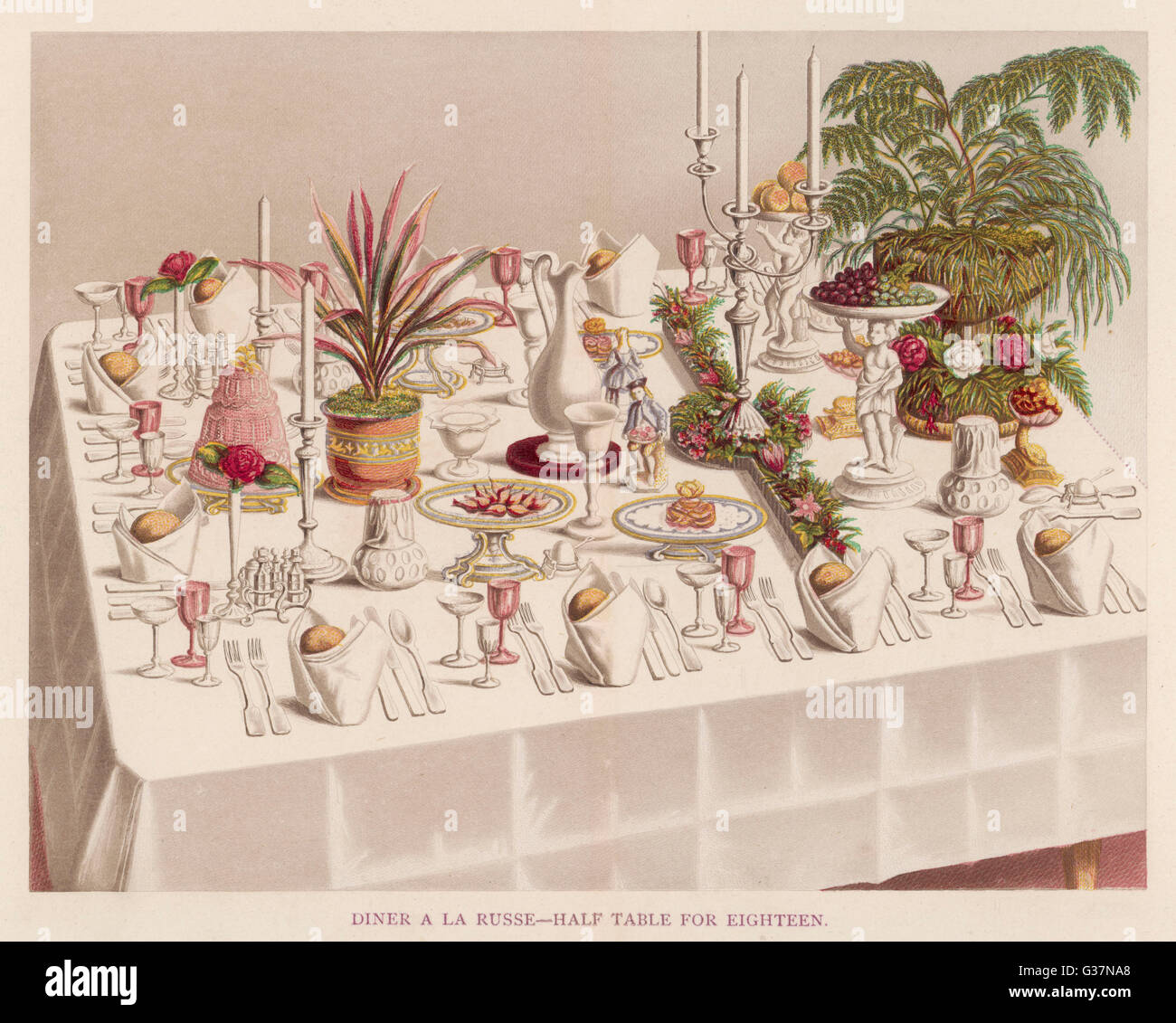Half table for eighteen persons hi-res stock photography and images - Alamy