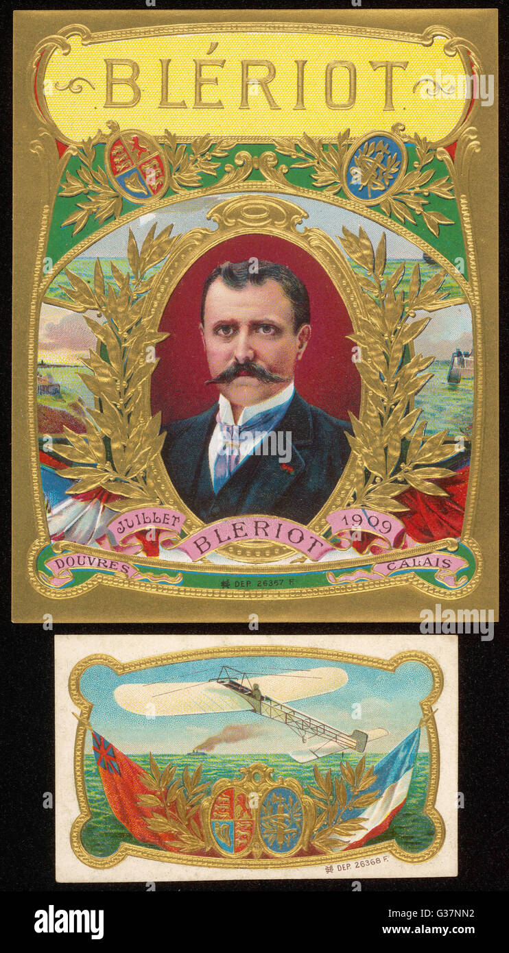 Louis Bleriot Air Crossing English Channel Portrait Stock Photo - Alamy