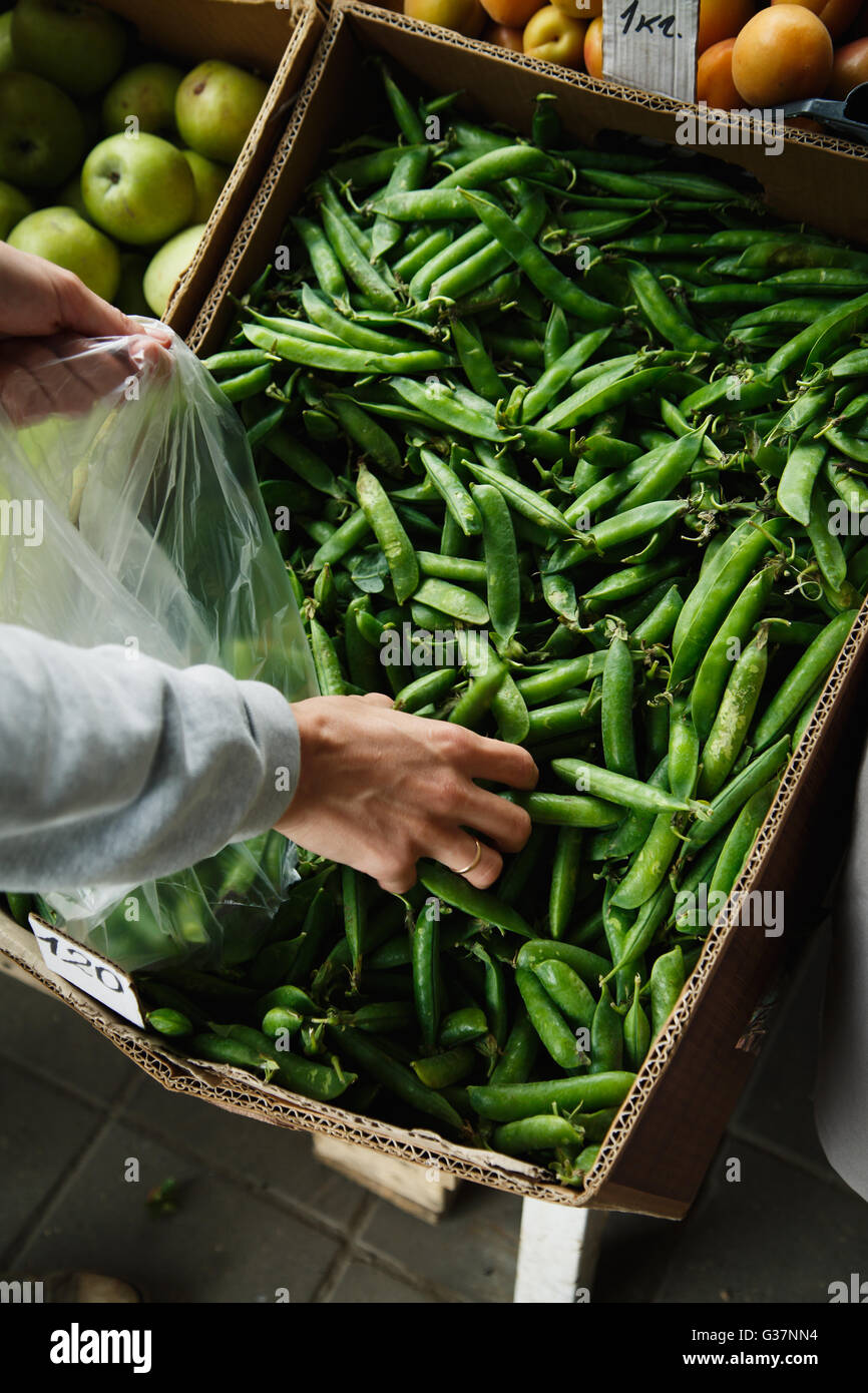 Female pea pod hi-res stock photography and images - Alamy