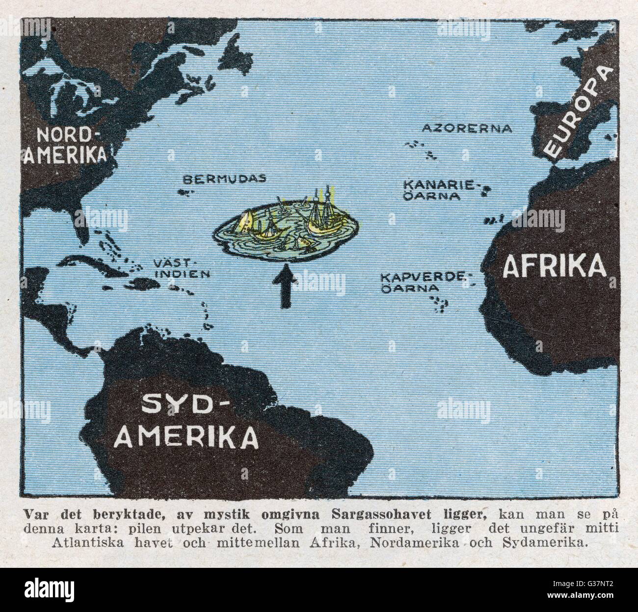 Sargasso sea map hi-res stock photography and images - Alamy