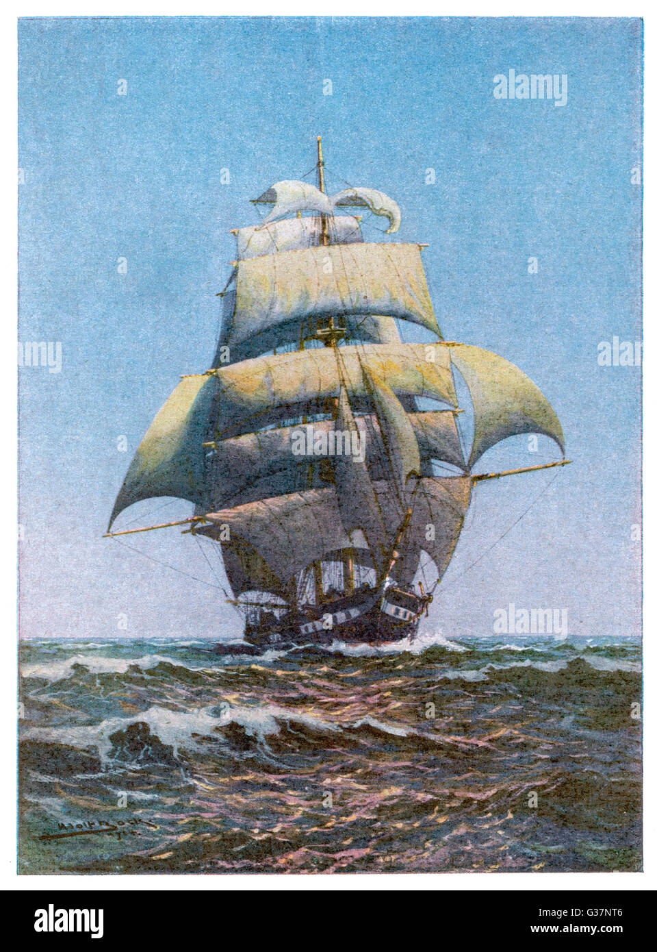 19th century sailing ships hi-res stock photography and images - Alamy