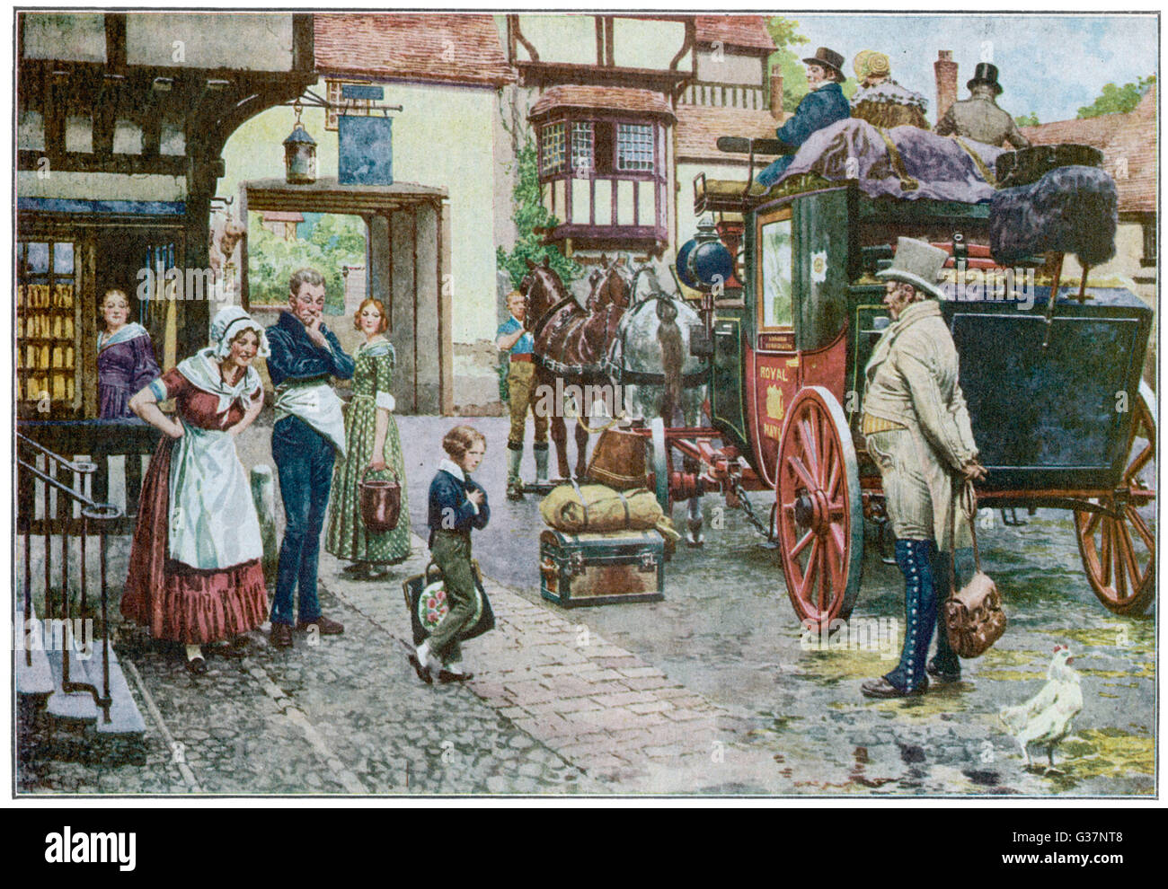 Yarmouth Street Scene from David Copperfield Stock Photo - Alamy
