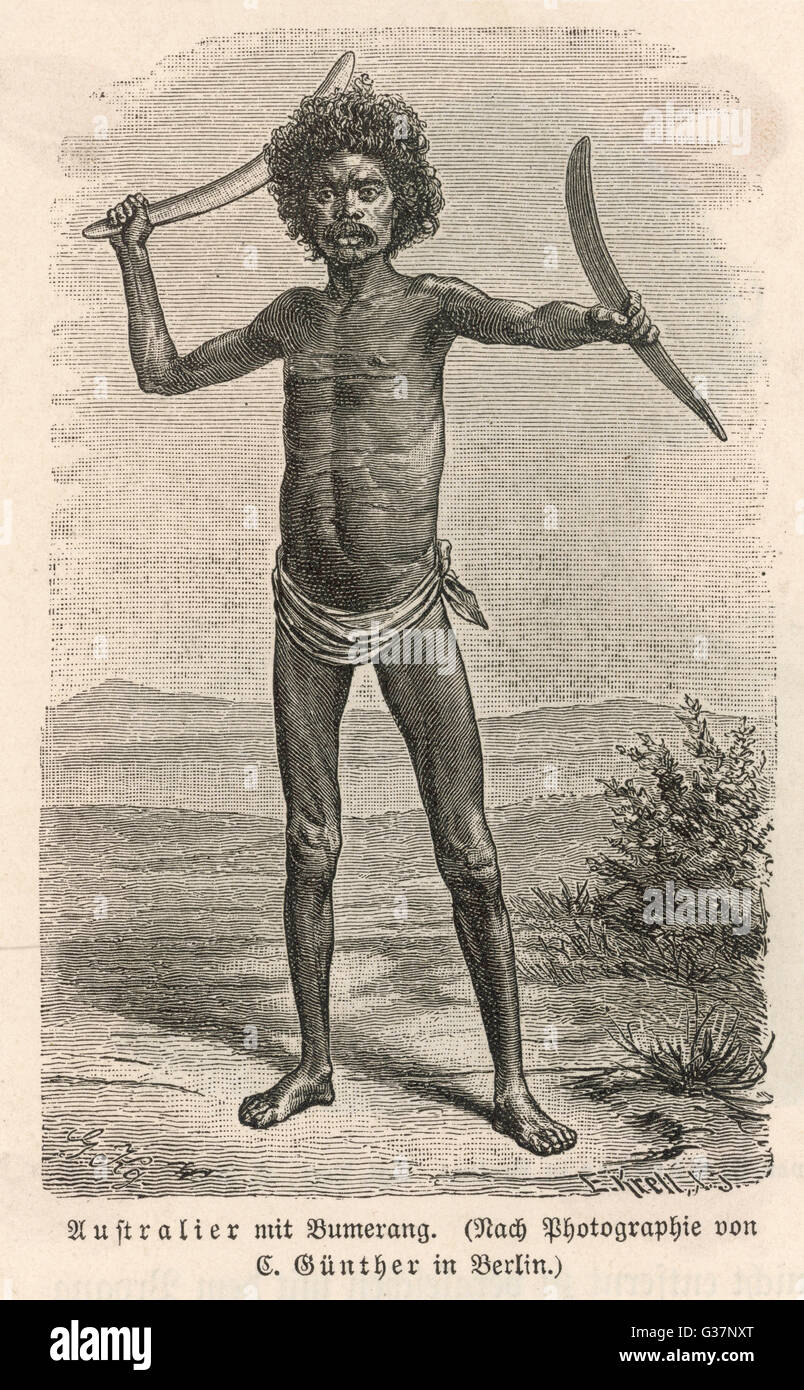 Australian aborigine with weapons hi-res stock photography and images ...