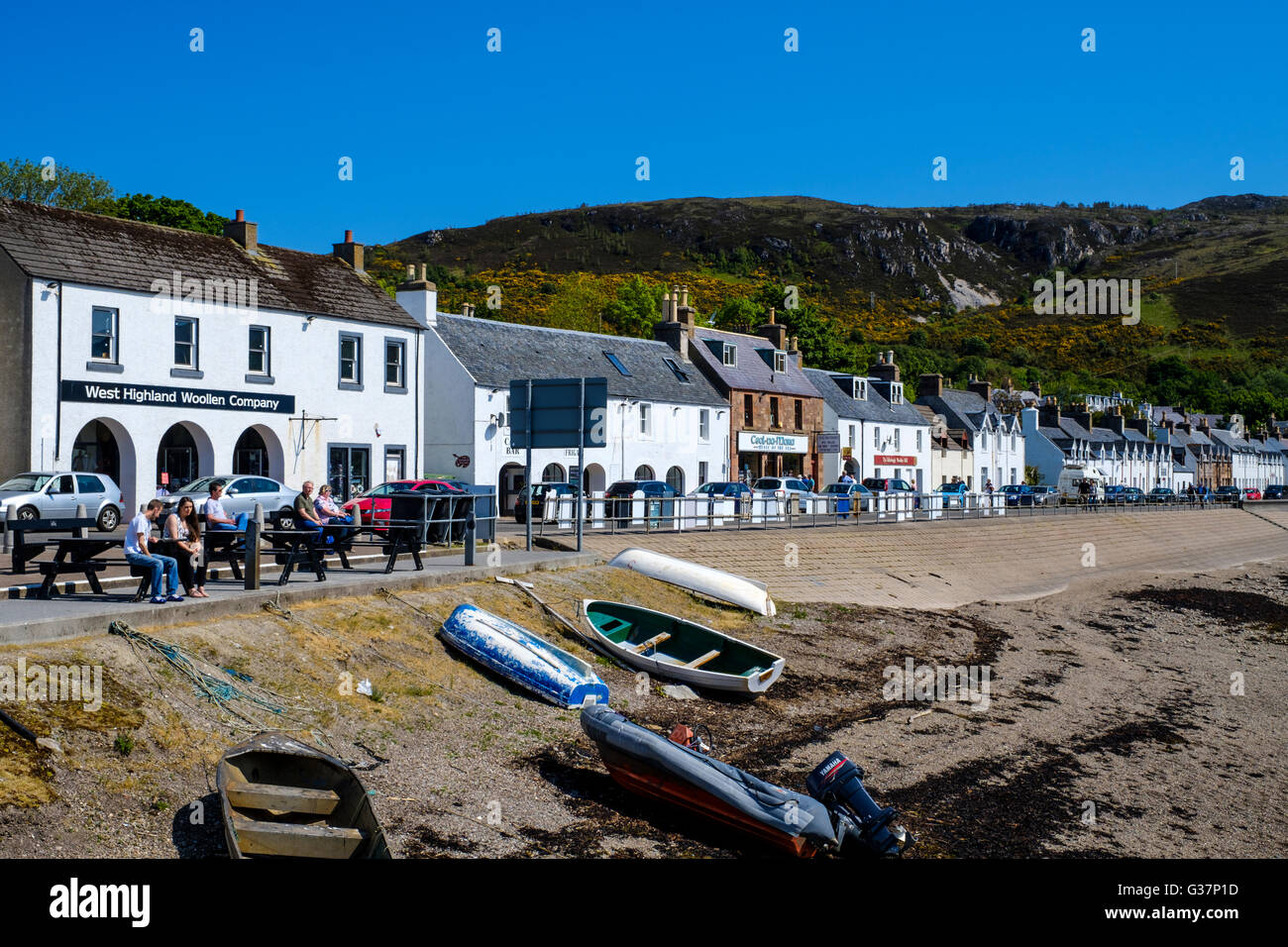 Shore Street, Ullapool, Highlands of Scotland Stock Photo - Alamy