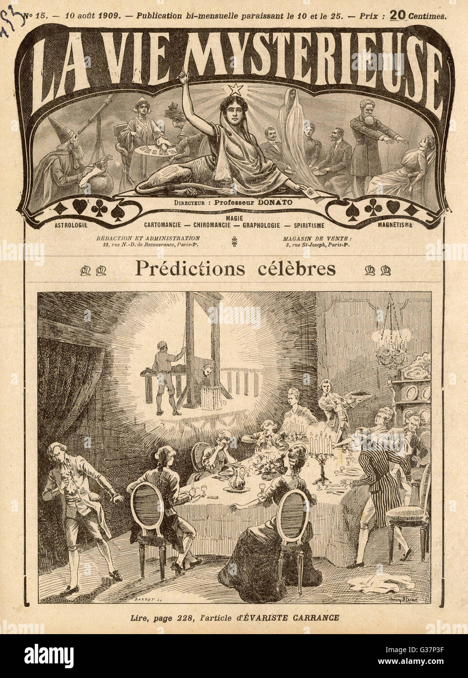 Jacques Cazotte predicts the Revolution Stock Photo - Alamy