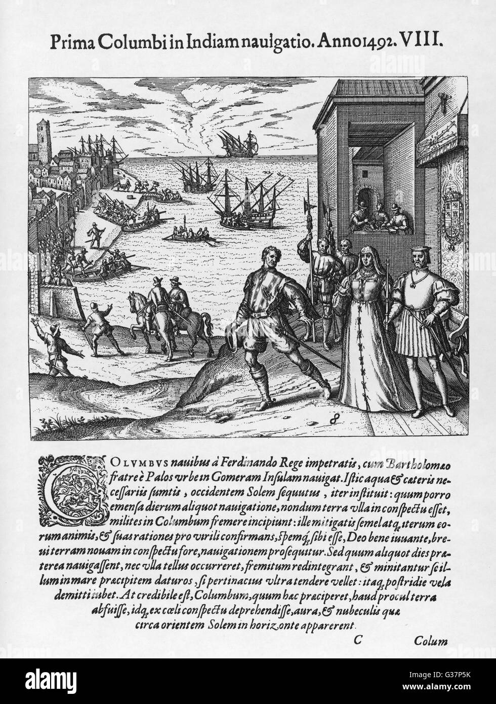 Christopher Columbus on his Journey Stock Photo - Alamy