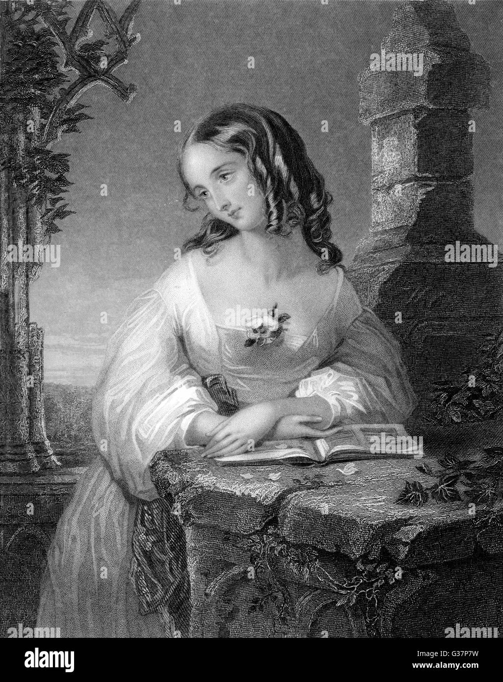 A girl reading poetry Stock Photo - Alamy