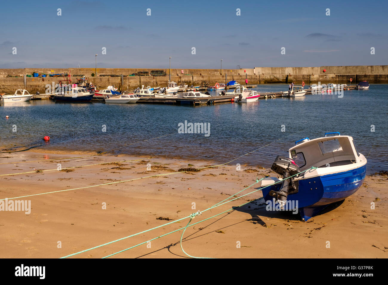 The harbour at the tiny fishing village of Balintore in Easter Ross ...