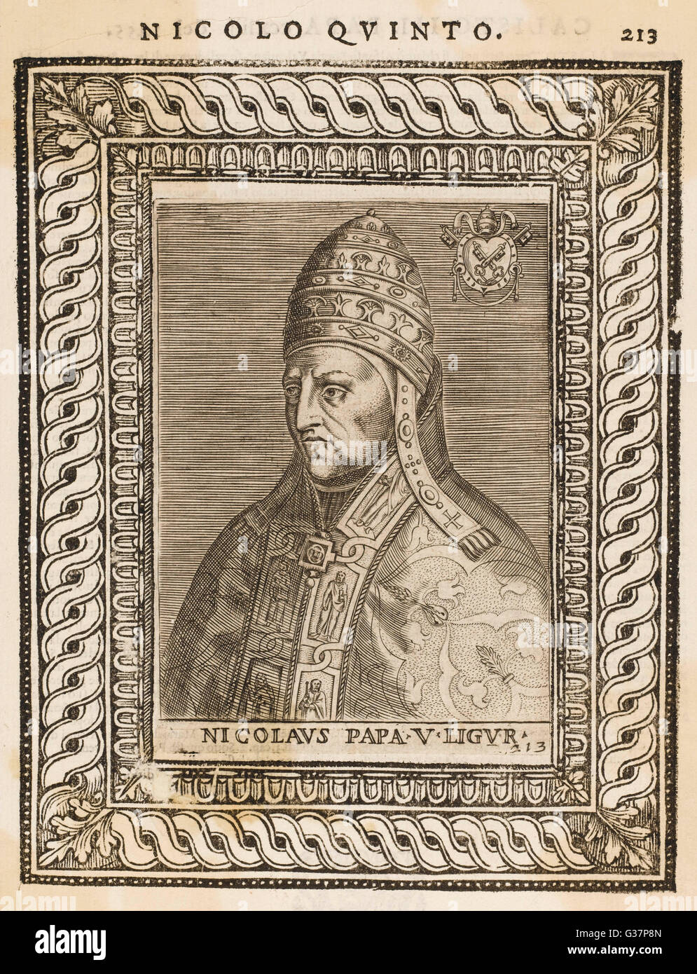 Pope Nicholaus V Stock Photo - Alamy