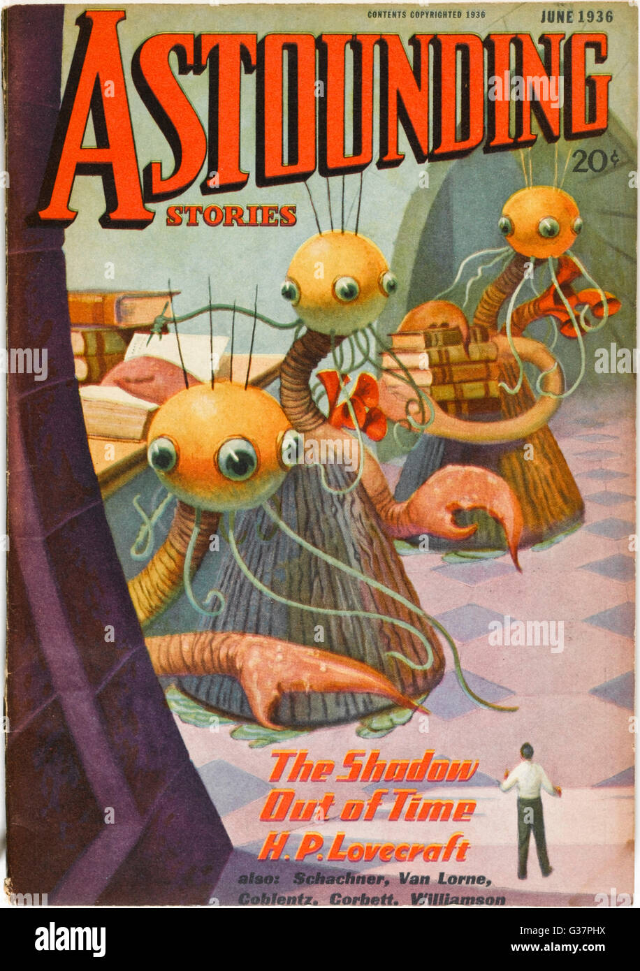 'THE SHADOW OUT OF TIME' (H P Lovecraft) - Peaslee encounters the 'Great Race' Date: 1936 Stock ...