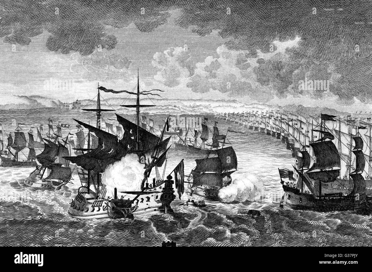 Fireships spanish armada hi-res stock photography and images - Alamy