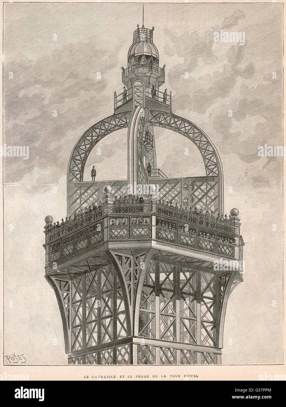 Eiffel tower 1889 hi-res stock photography and images - Alamy