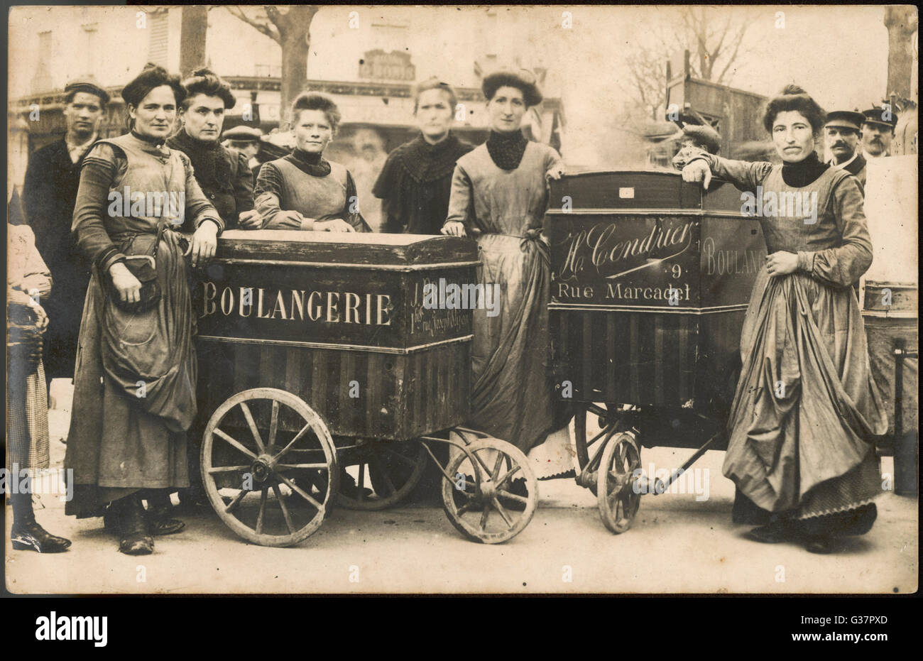 Boulangerie delivery carts Stock Photo - Alamy