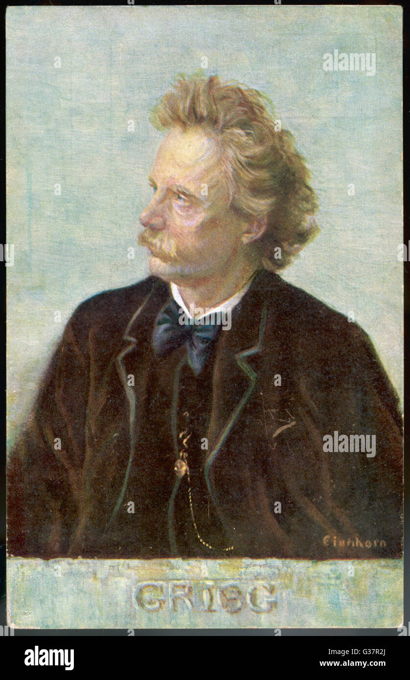 EDVARD HAGERUP GRIEG Stock Photo - Alamy