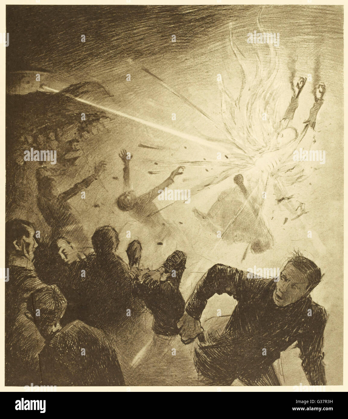 'THE WAR OF THE WORLDS' The Martians' heat-ray disperses the crowd Date ...