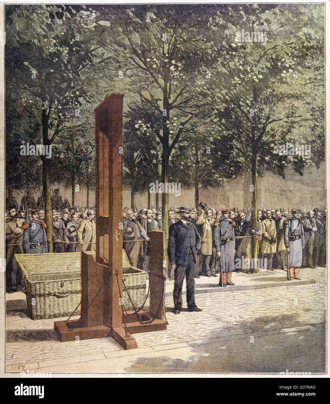 Guillotine execution hi-res stock photography and images - Alamy