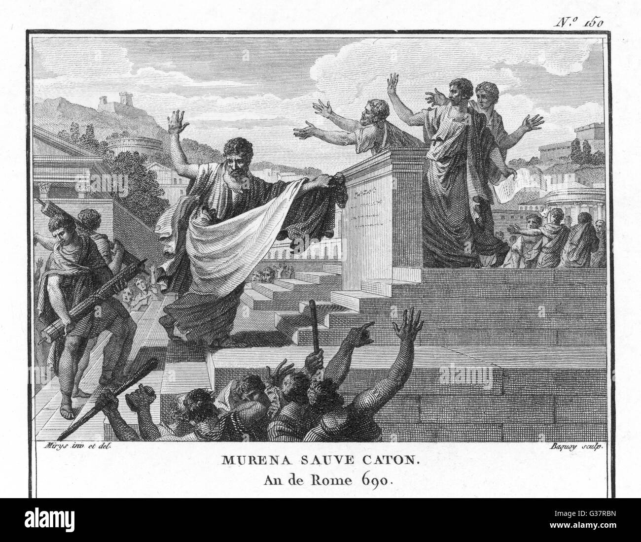 Cato, caught up in the recriminations following the Catiline conspiracy ...