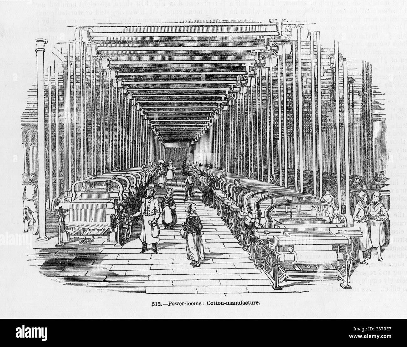 Cotton Mill Interior Stock Photo - Alamy