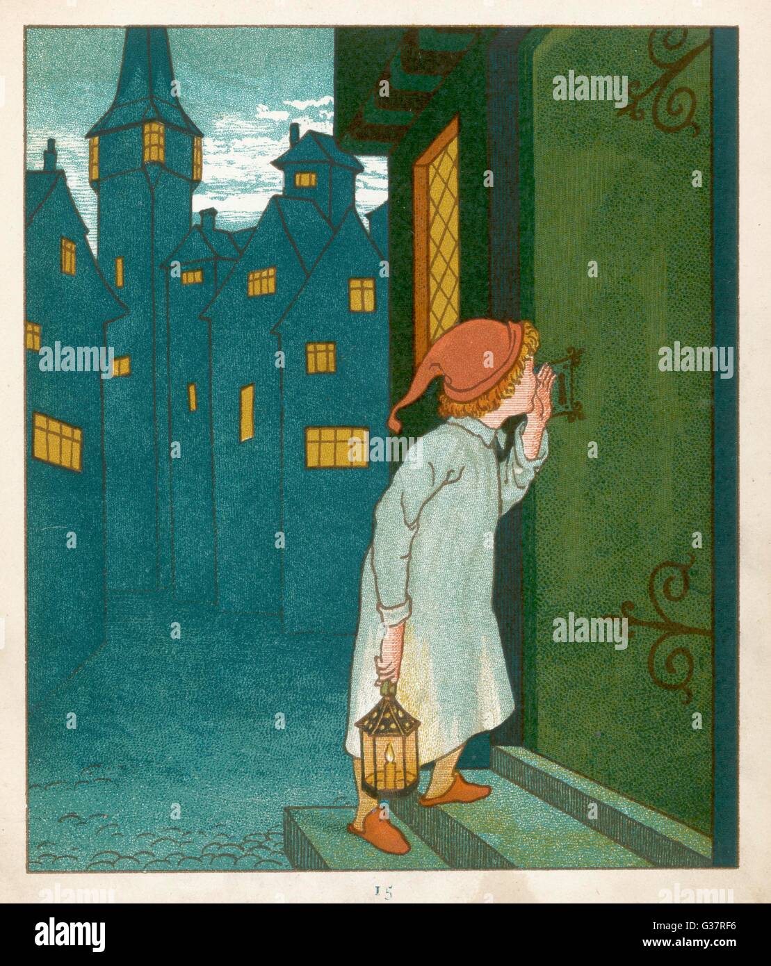 'Wee Willie Winkie runs through the town, upstairs and downstairs in ...