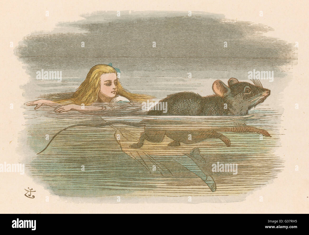 Alice and the mouse pool of tears hi-res stock photography and images ...