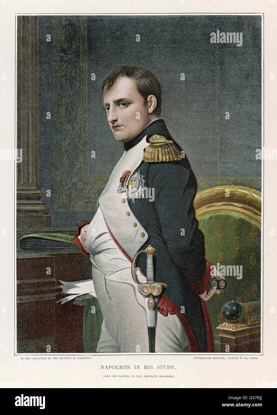 Napoleon in Study 1807 Stock Photo - Alamy