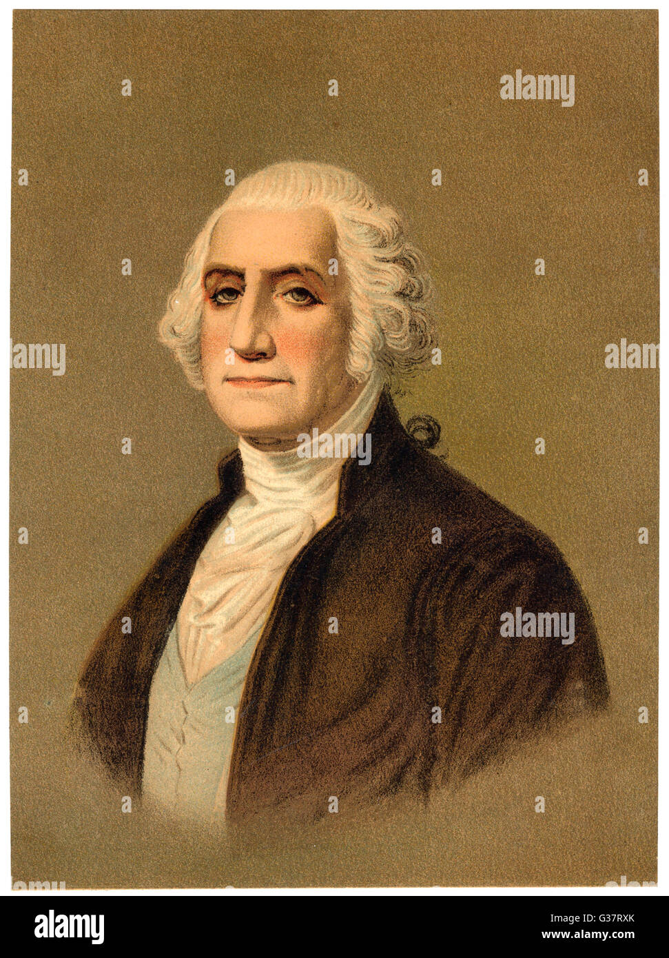 George washington 1732 1799 first president hi-res stock photography ...
