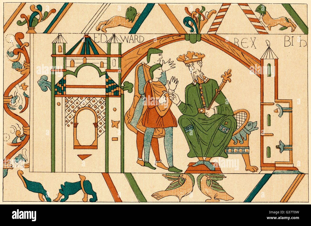 King edward the confessor sends harold hi-res stock photography and ...