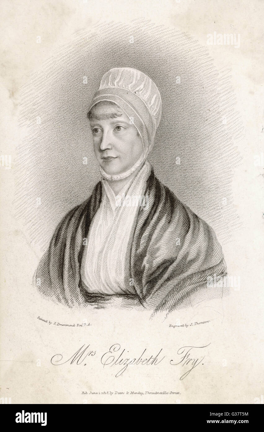 Elizabeth Fry 1780 1845 Stock Photos & Elizabeth Fry 1780 1845 Stock ...