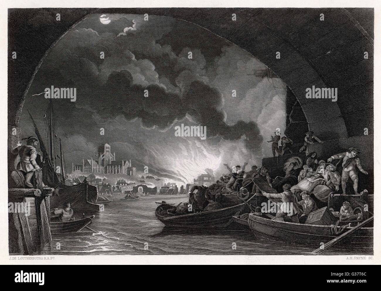 Great fire of london 1666 st pauls hi-res stock photography and images ...