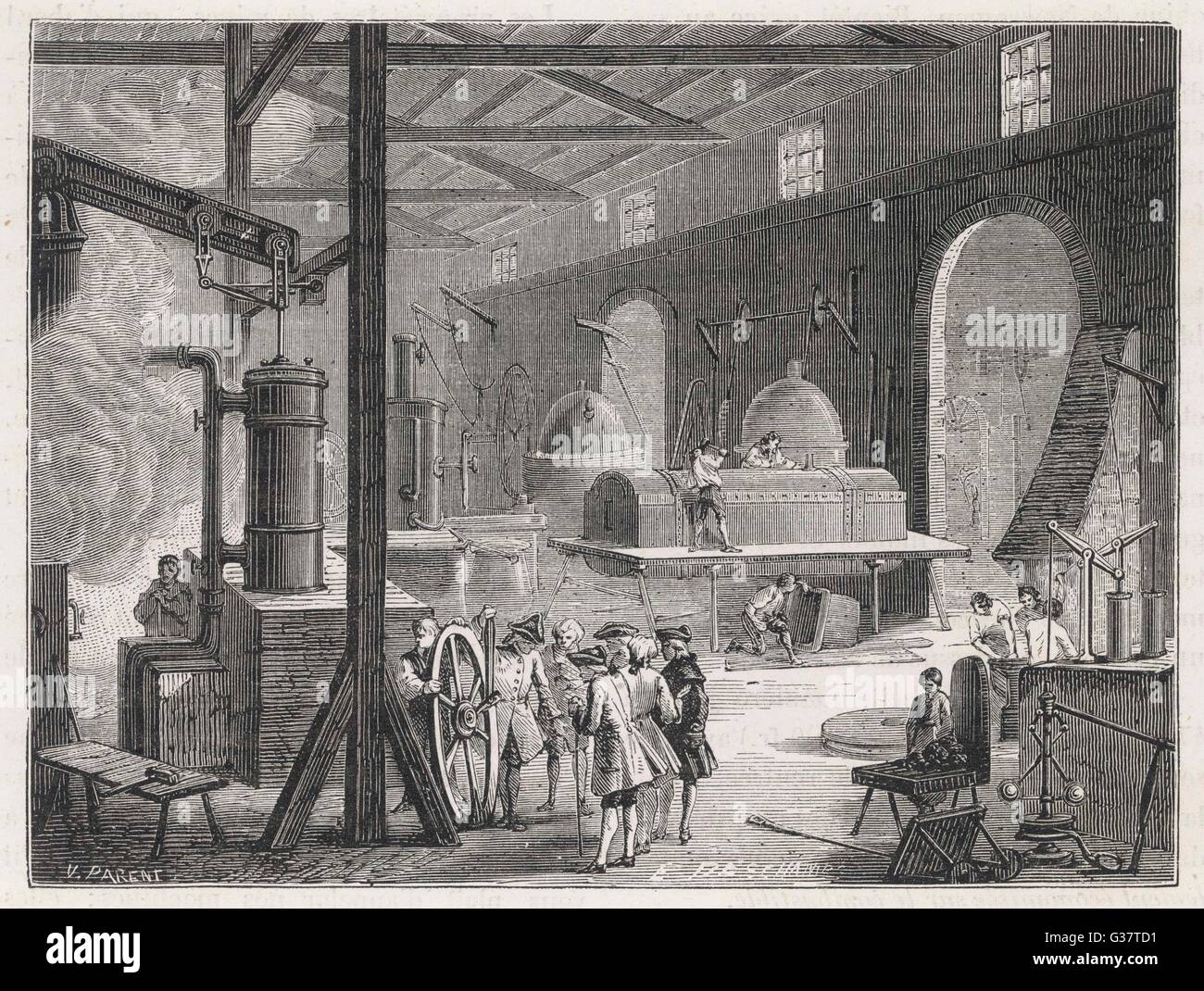 Britain 18th century factory hi-res stock photography and images - Alamy