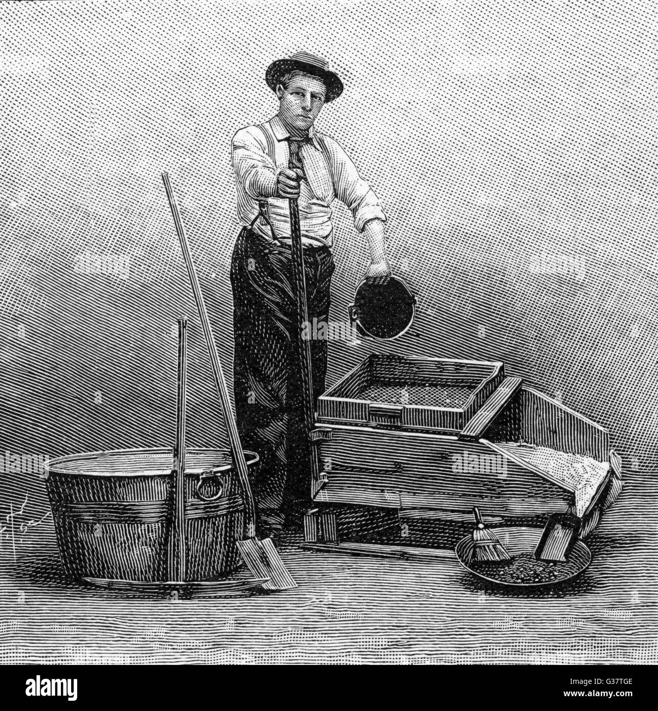 Klondike gold rush Black and White Stock Photos & Images - Alamy