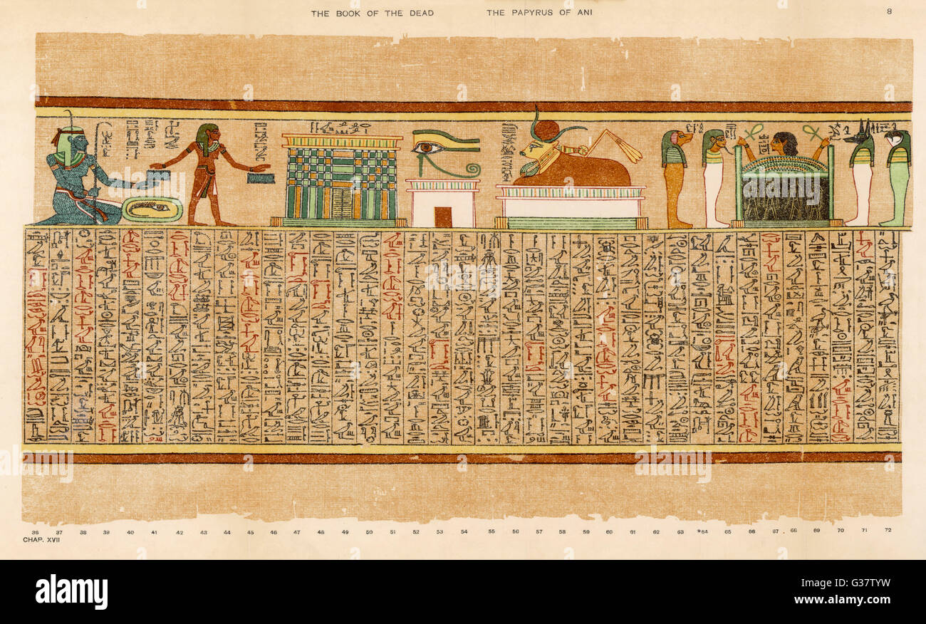 BOOK OF THE DEAD/PLATE 8 Stock Photo - Alamy