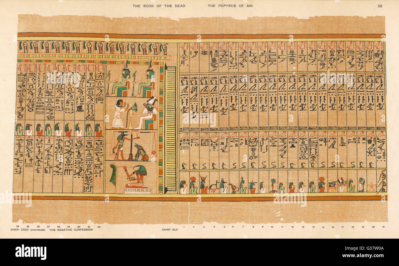 Book of the Dead - Ancient Egypt Stock Photo - Alamy