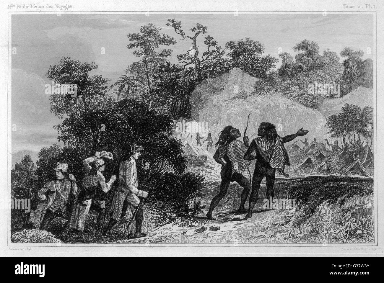 Joseph Banks and Daniel Solander, scientists who accompanied Cook on ...