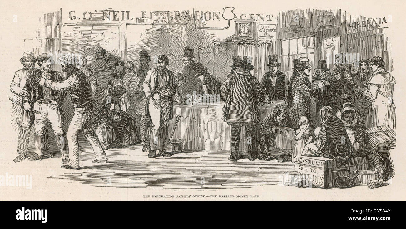 America emigration hi-res stock photography and images - Alamy