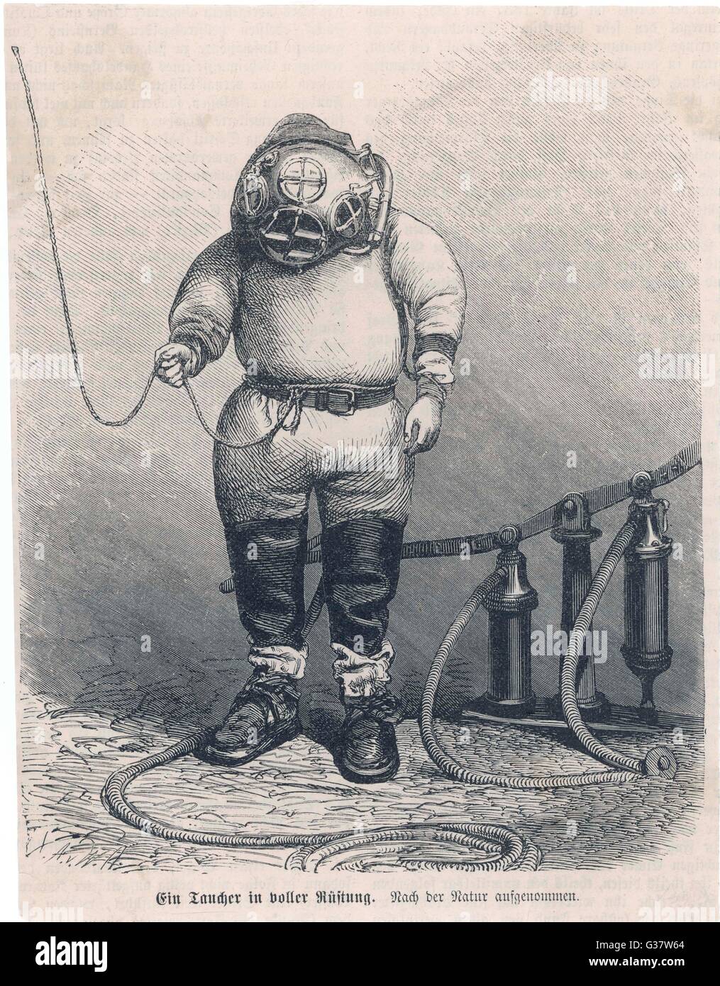 GERMAN DIVER'S SUIT Stock Photo - Alamy